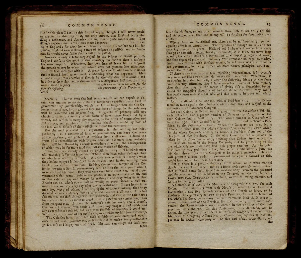Common Sense, 1776 | Hamilton Education Program